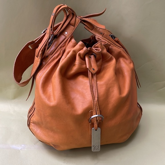 Botkier | Bags | Vintage Orange Botkier Large Leather Shoulder Bag ...
